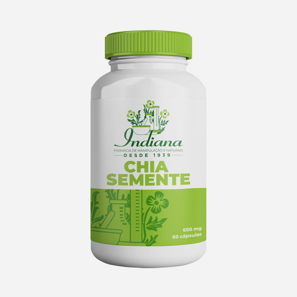 Chia - 60 Cápsulas - Farmácia Indiana